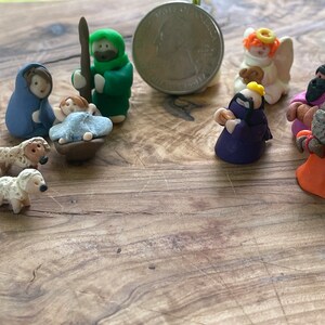Miniature Nativity Set - Handmade - Clay - Etsy