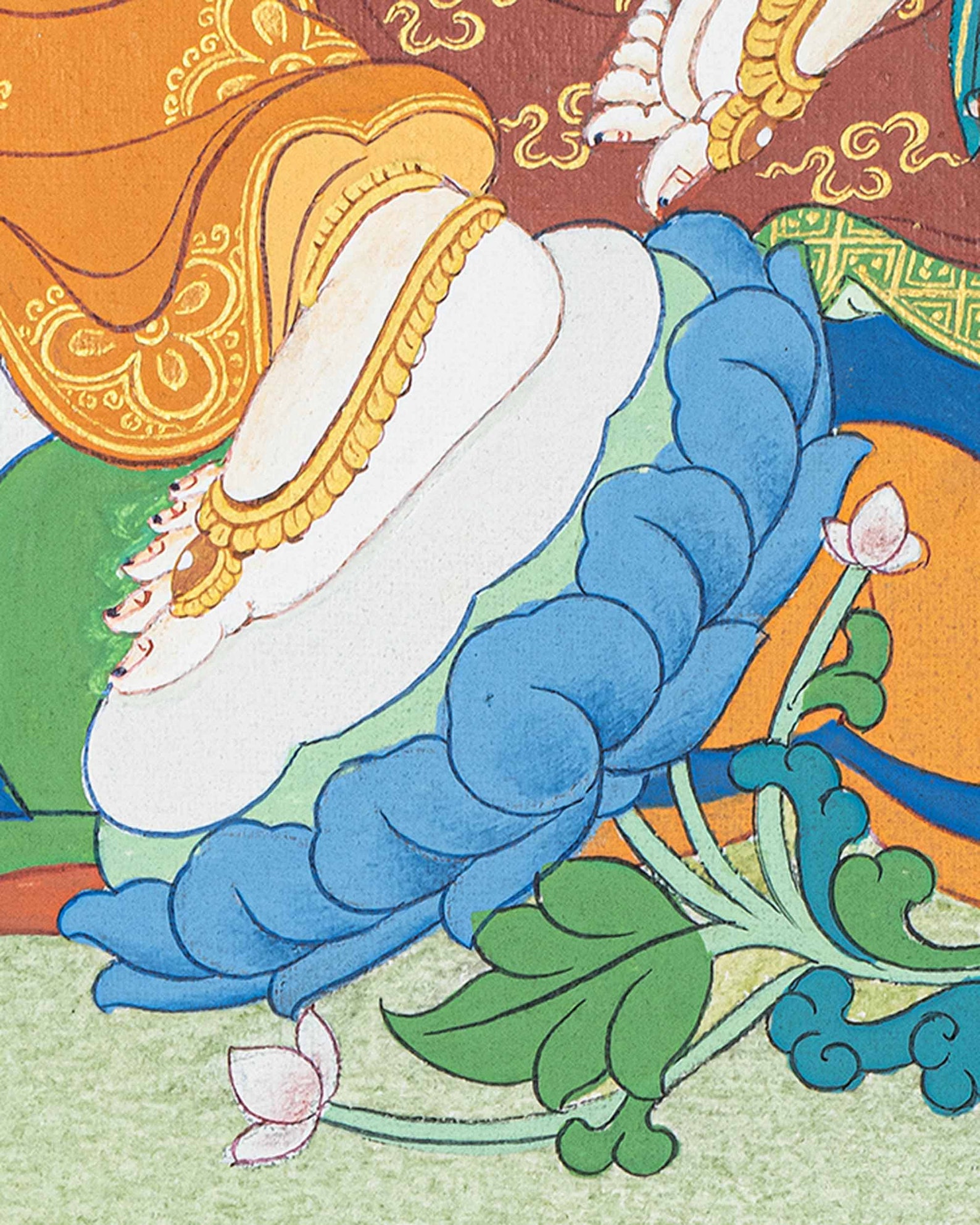 Beautiful Vajrasattva in Traditional Thangka Painting L Bodhisattva of ...