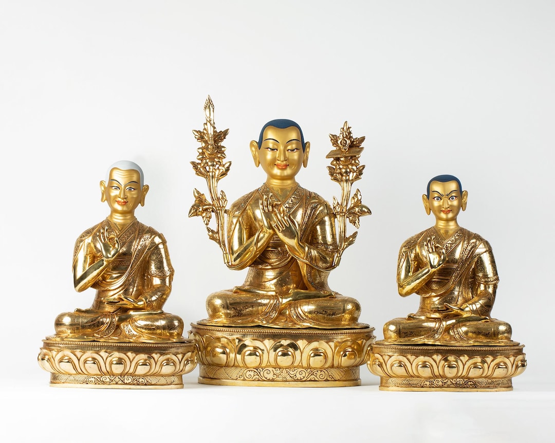 Je Tsong Khapa Statue With His Disciples Statue I Founder of the ...