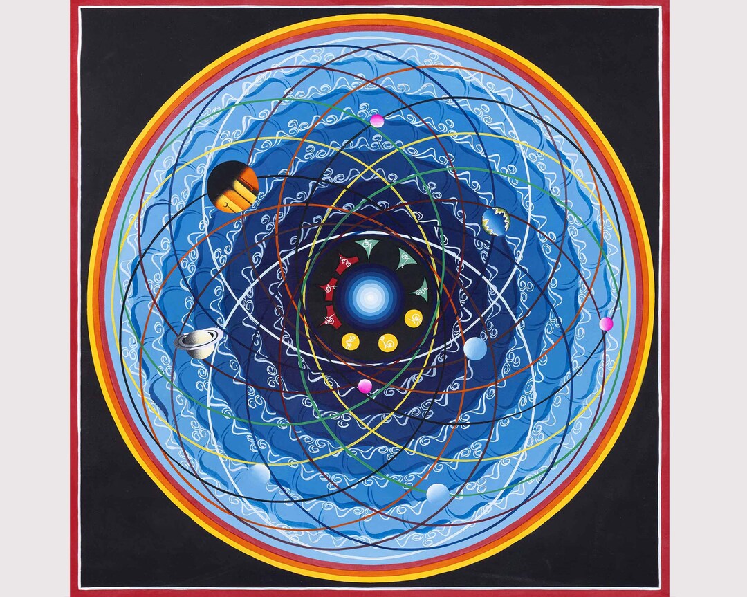 Cosmos Mandala Thangka Painting | Art of Universe - Etsy