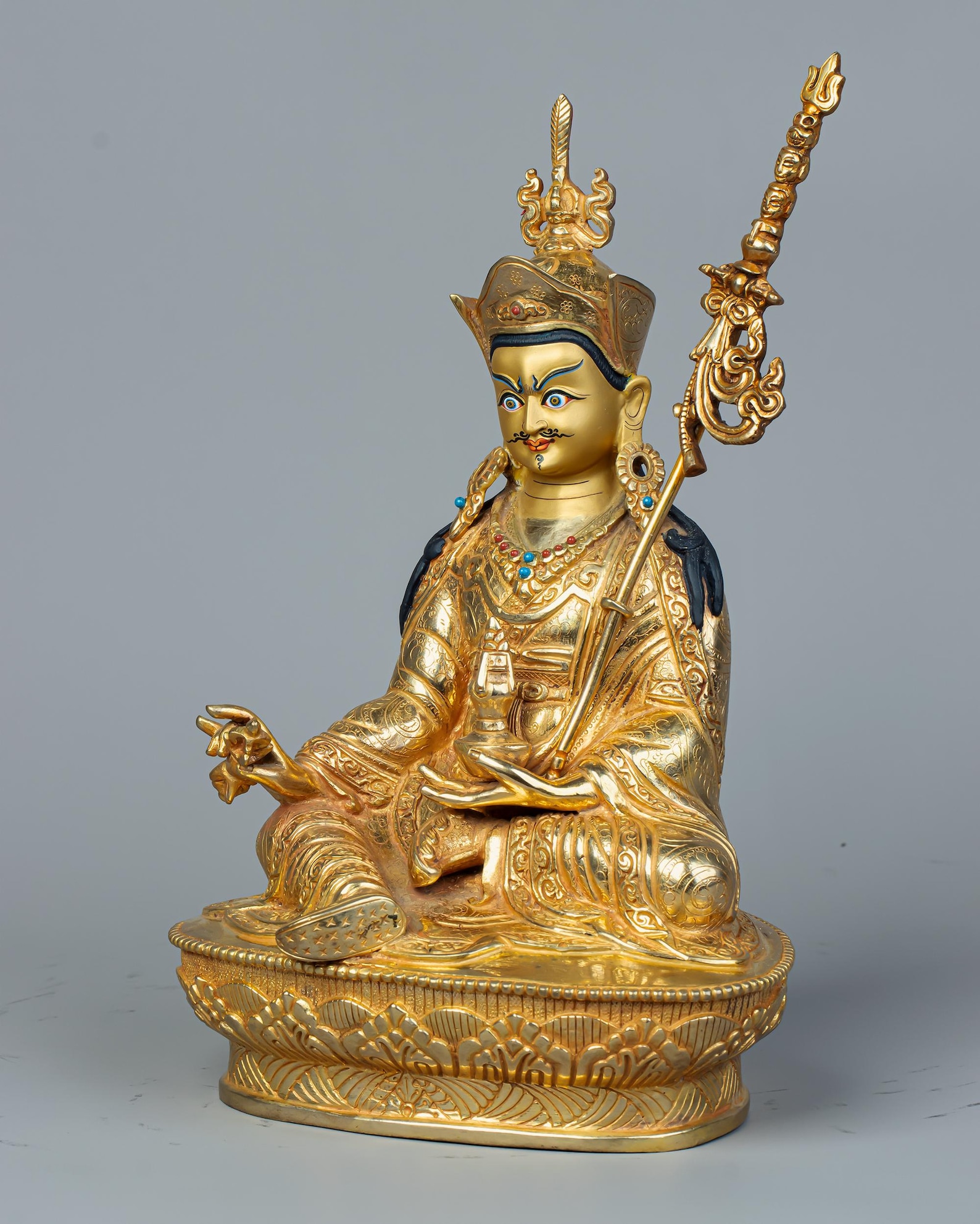Handcrafted Guru Rinpoche Statue I Enlightened Master I Spiritual Home ...
