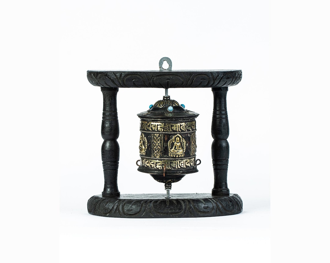 Buddhist Mani Prayer Wheel | Buddhist Ritual Item I Peaceful Altar ...