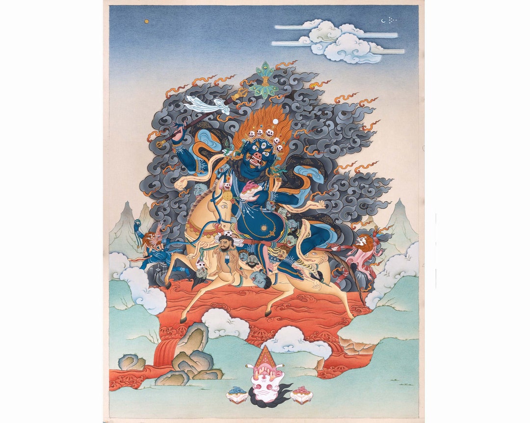 Palden Lhamo, High Quality Giclée Canvas Print, Mahakali Goddess ...