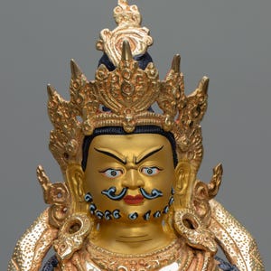 Dzambala Wealth God Statue I Handcrafted Prosperity I Tibetan Buddhism ...