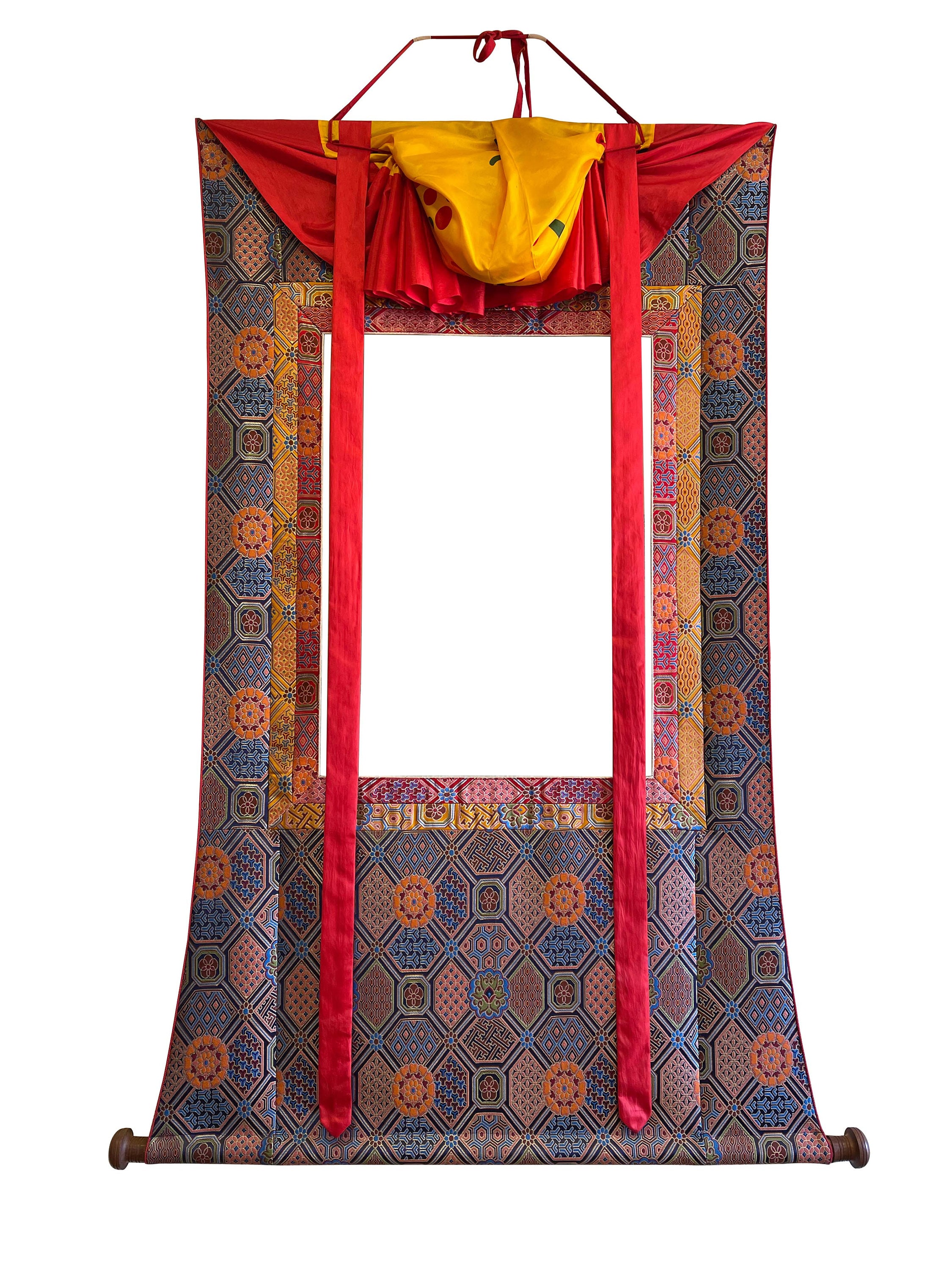 Antique Chinese Silk Brocade khadi for Thangka Framing I | Etsy