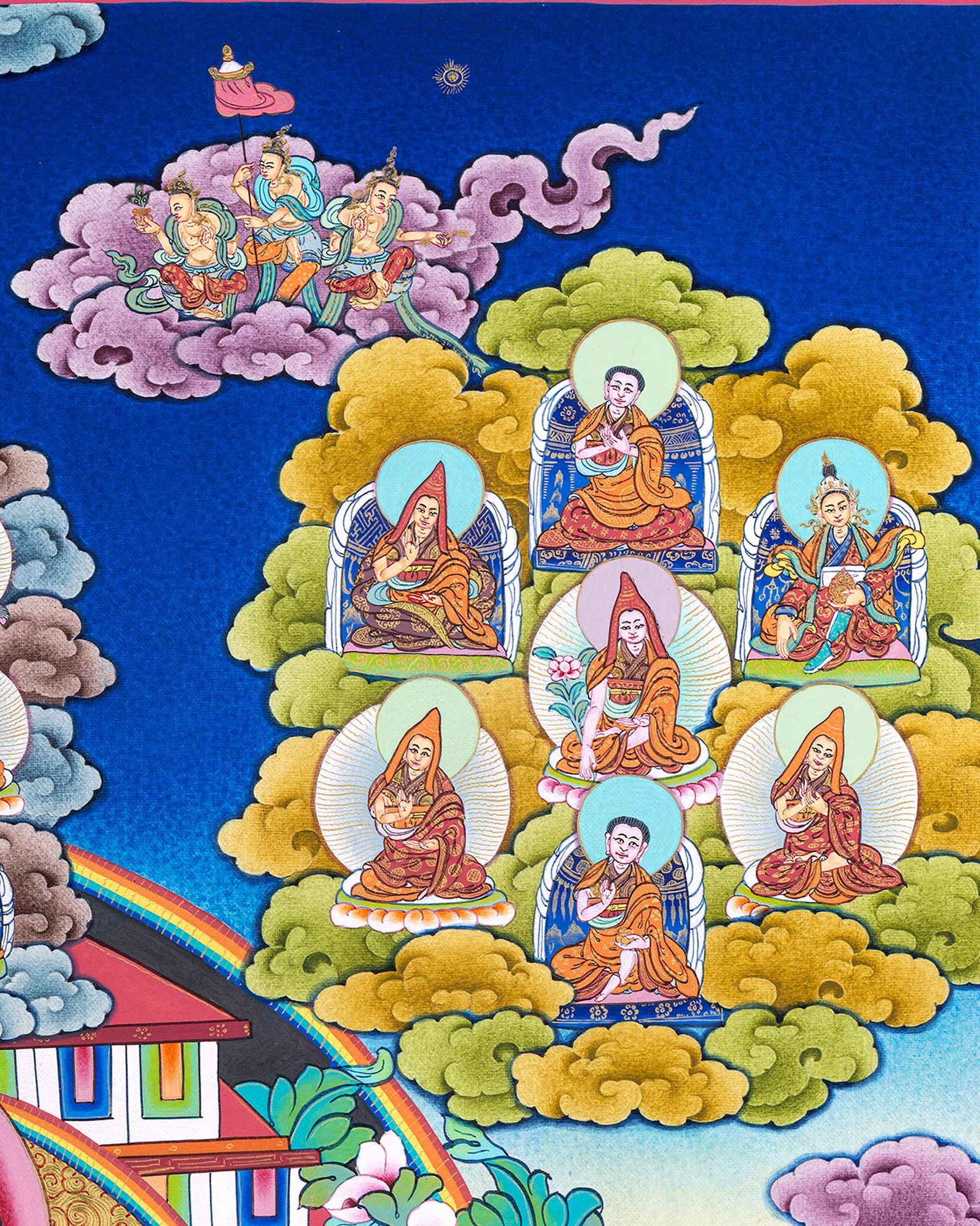 Nyingma Refuge Tree L Refuge Field buddhist Nyingma Lineage - Etsy