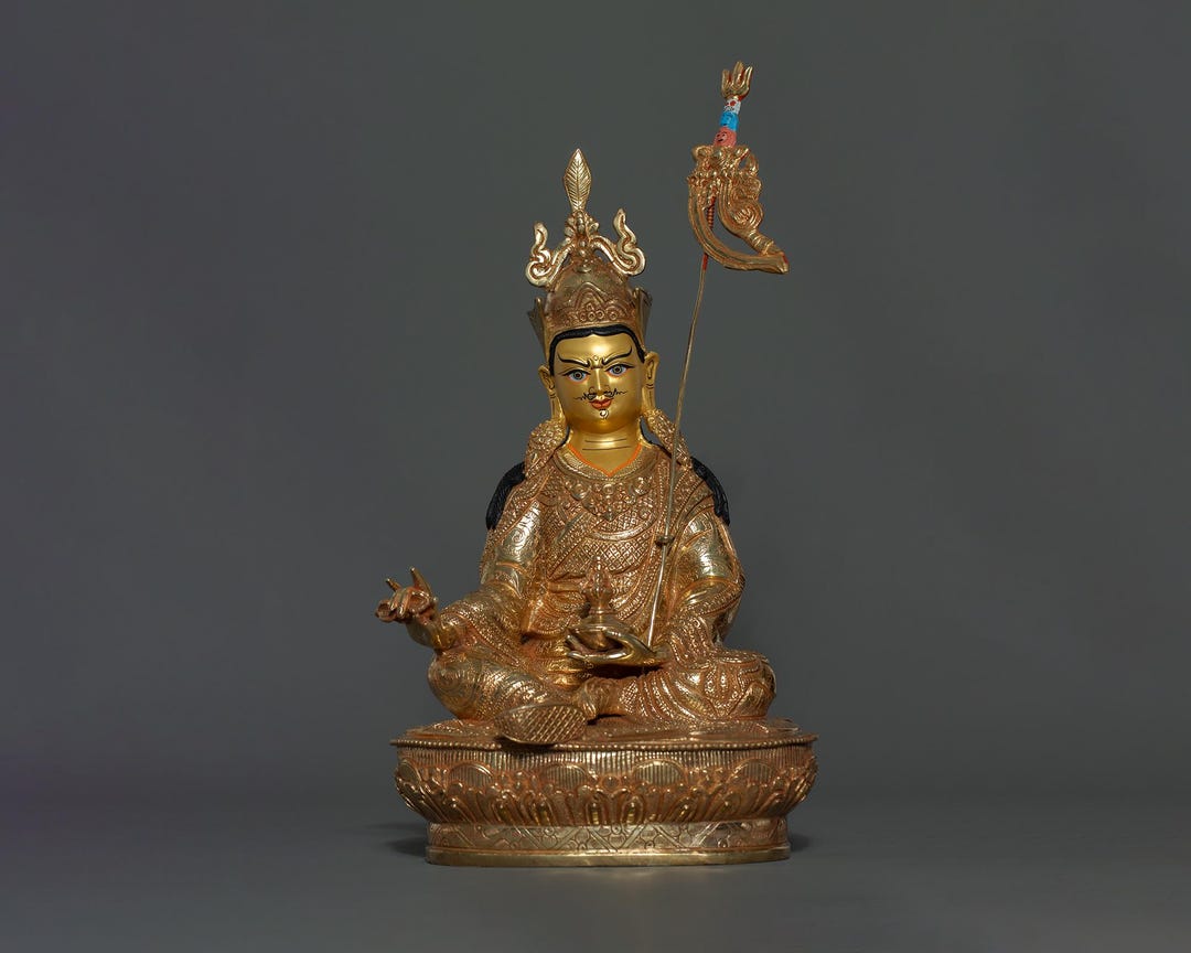 Buddhist Master Guru Padmasambhava Statue I Lotus Born I Precious Guru ...