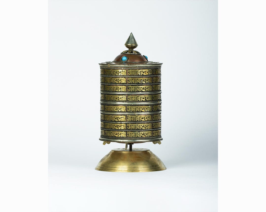 Prayer Wheel L Buddhist Ritual Items L Om Mane Padme Hum L Thangkanepal ...
