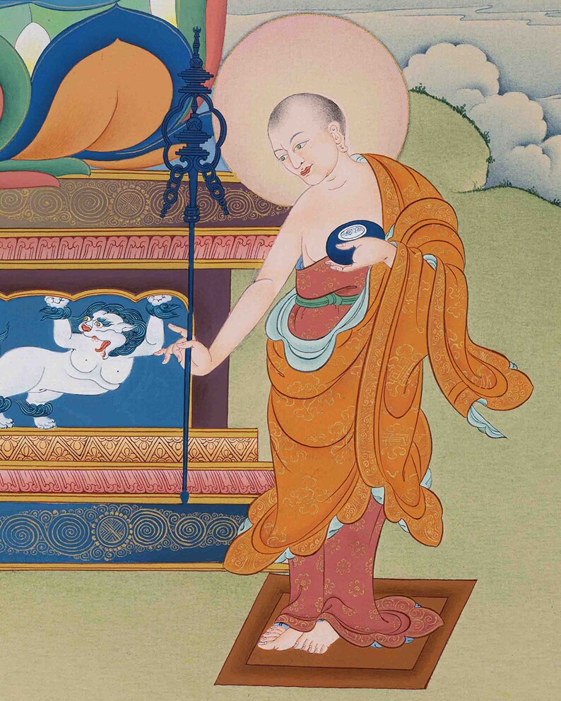 Buddha Shakyamuni With Two Disciples, Maudgalyayana & Sariputra in ...