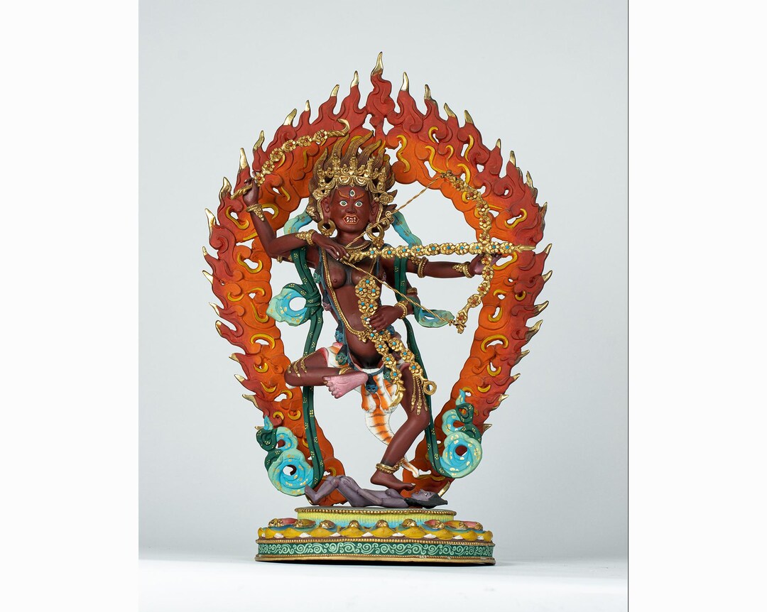 Kurukulla Goddess Statue I Handcrafted Tibetan Buddhism Deity of Love ...