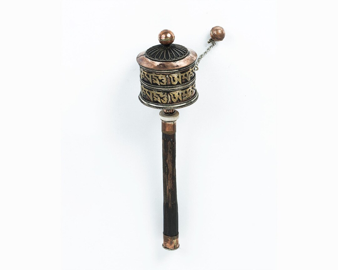 Tibetan Mantra Prayer Wheel || Handcrafted Buddhist Tool || Religious ...