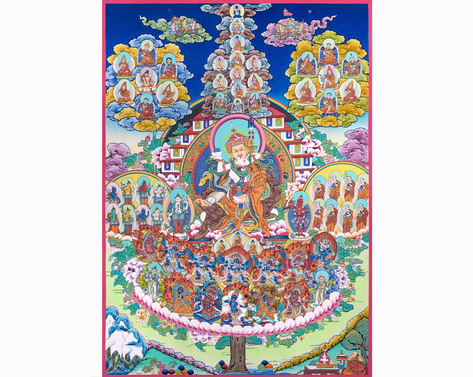 Nyingma Refuge Tree L Refuge Field buddhist Nyingma Lineage - Etsy