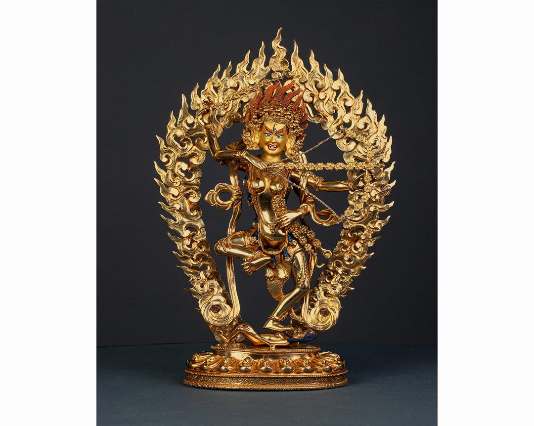 Kurukulla Goddess Statue I Handcrafted Tibetan Buddhism Deity of Love ...