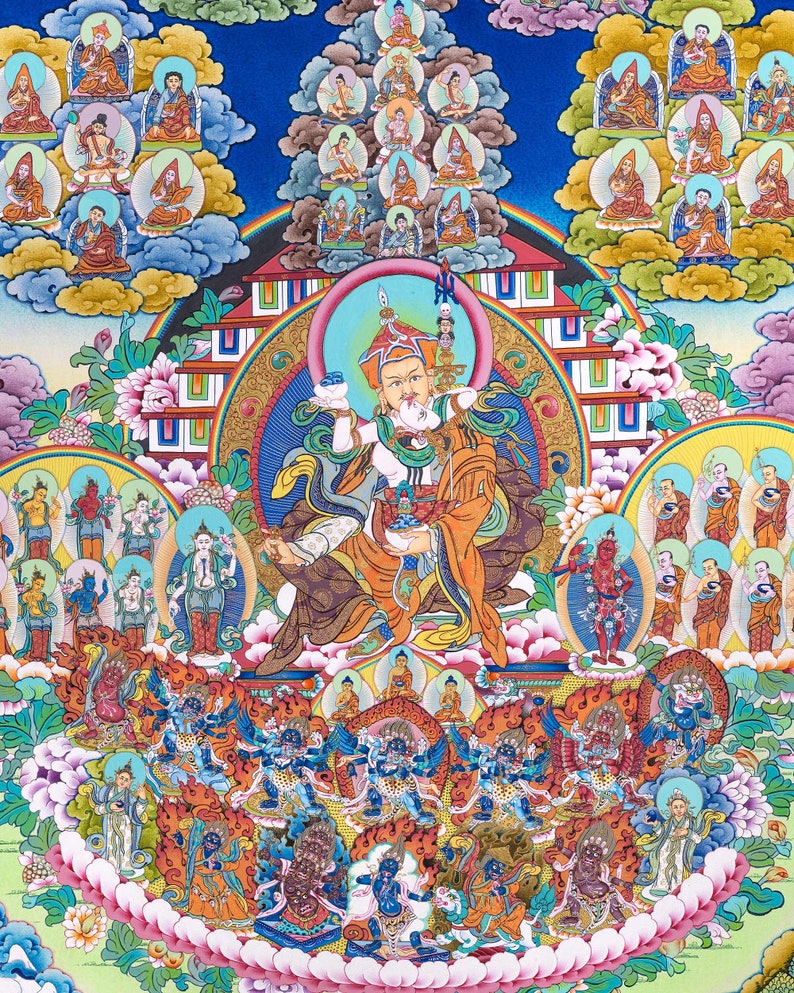 Nyingma Refuge Tree L Refuge Field buddhist Nyingma Lineage - Etsy