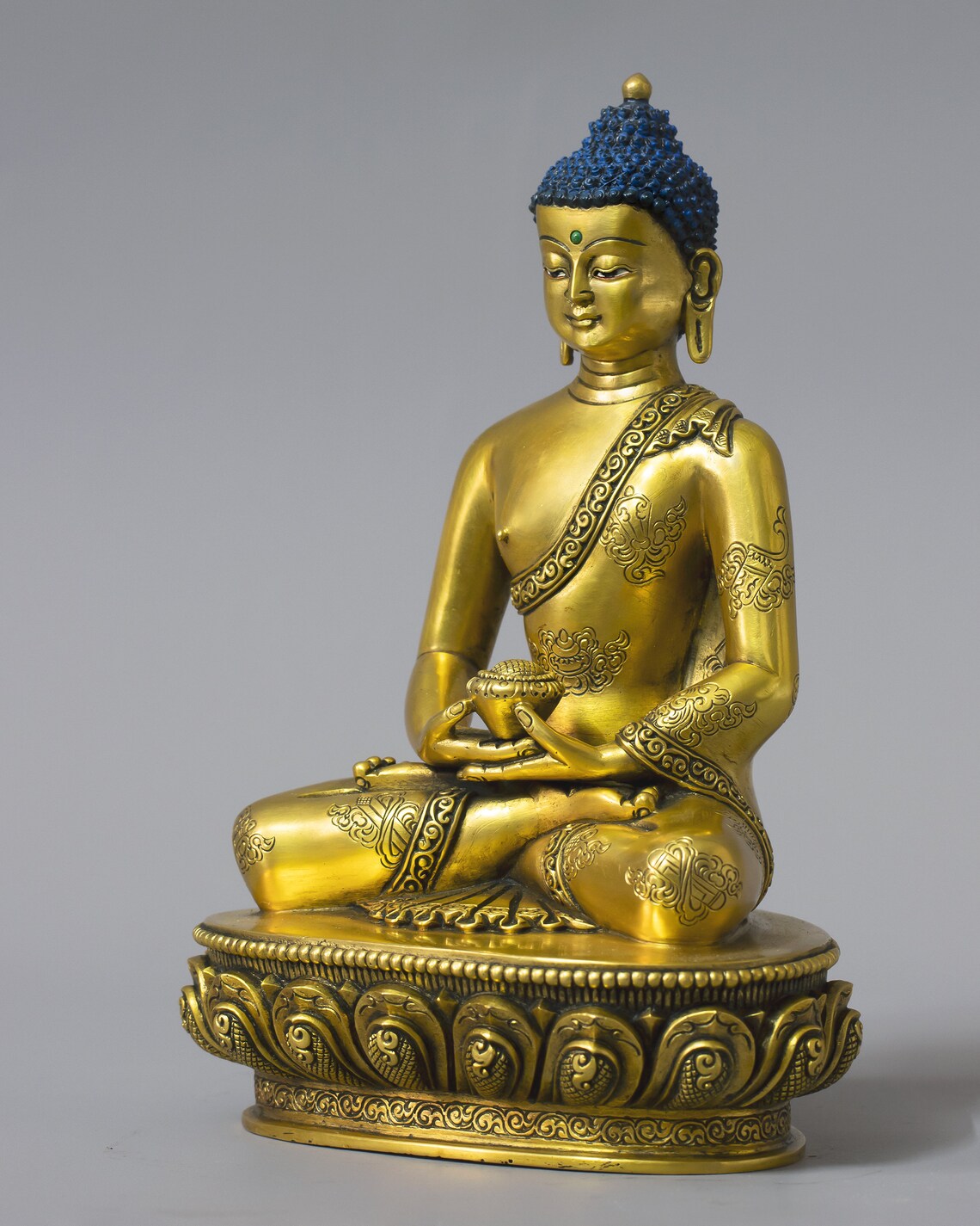 Amitabha Buddha Statue L Authentic Hand-carved Statue L Gilded - Etsy