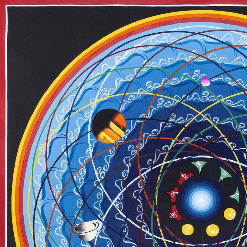 Cosmos Mandala Thangka Painting Art of Universe - Etsy