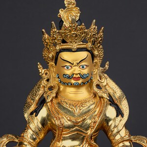 Dzambala Wealth God Statue I Handcrafted Prosperity I Tibetan Buddhism ...