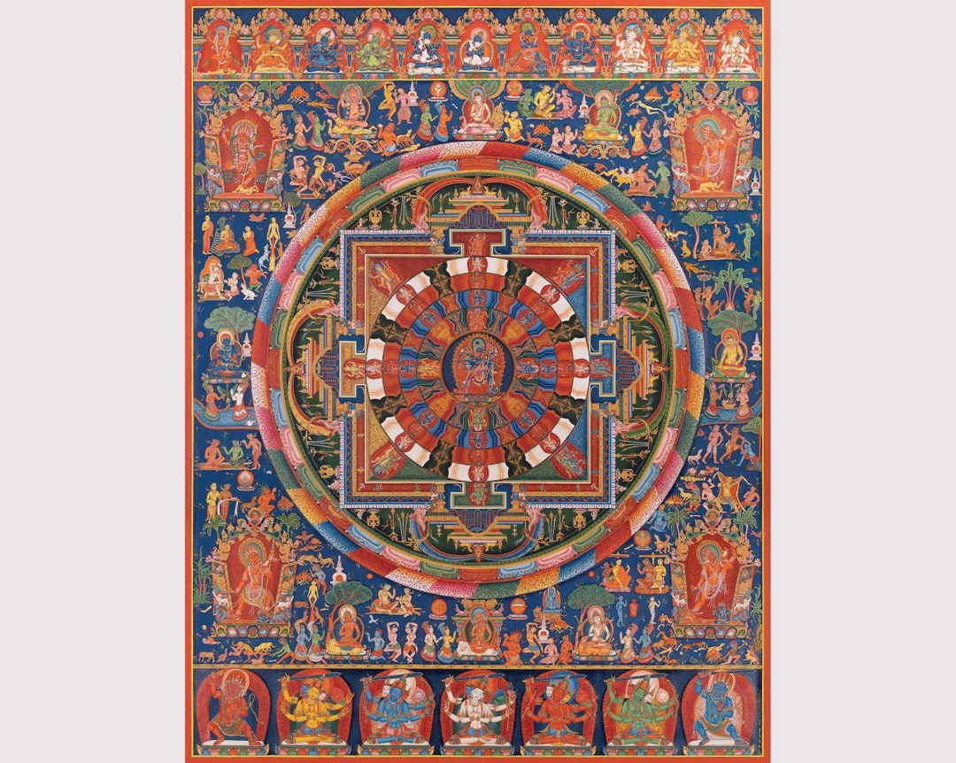 Chakrasamvara Mandala Thangka Printed in High Quality Giclée Canvas ...