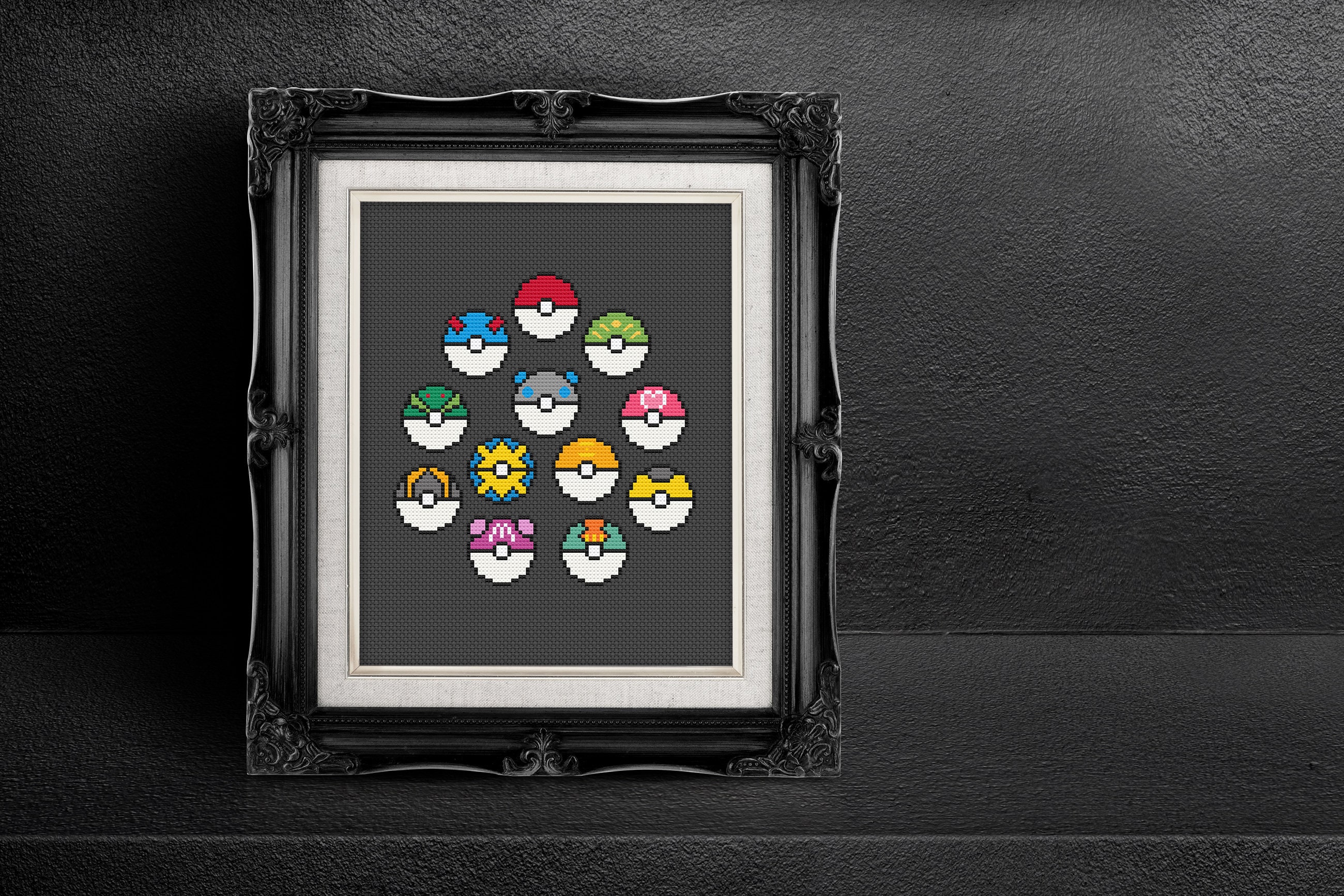 Poké Ball Collection - Cross Stitch Pattern (instant Download PDF) - Etsy