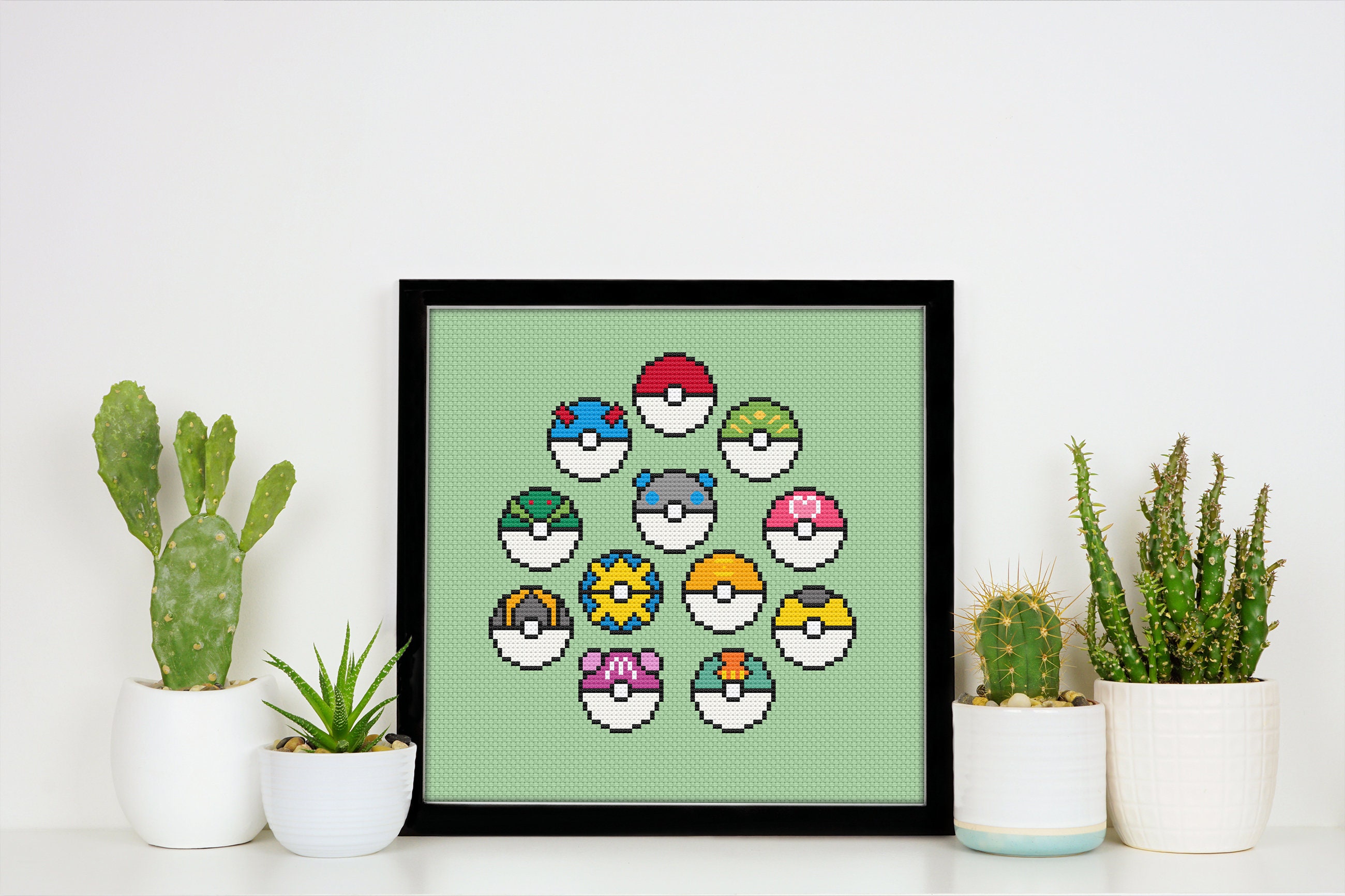 Poké Ball Collection - Cross Stitch Pattern (instant Download PDF) - Etsy