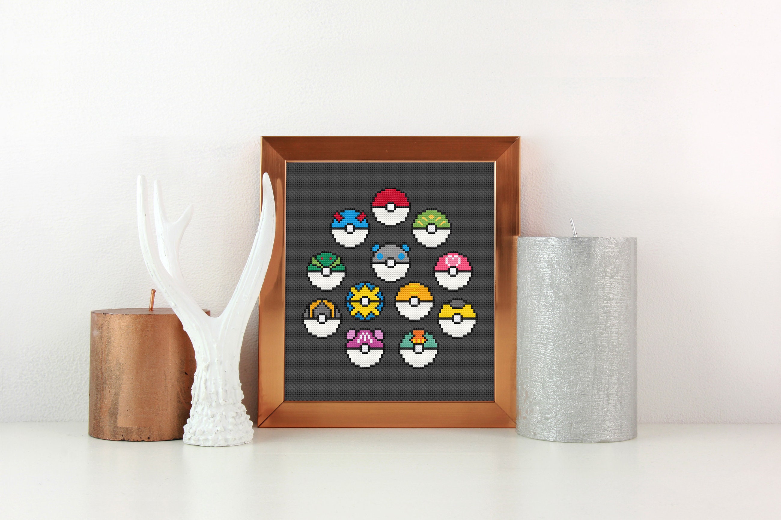 Poké Ball Collection - Cross Stitch Pattern (instant Download PDF) - Etsy