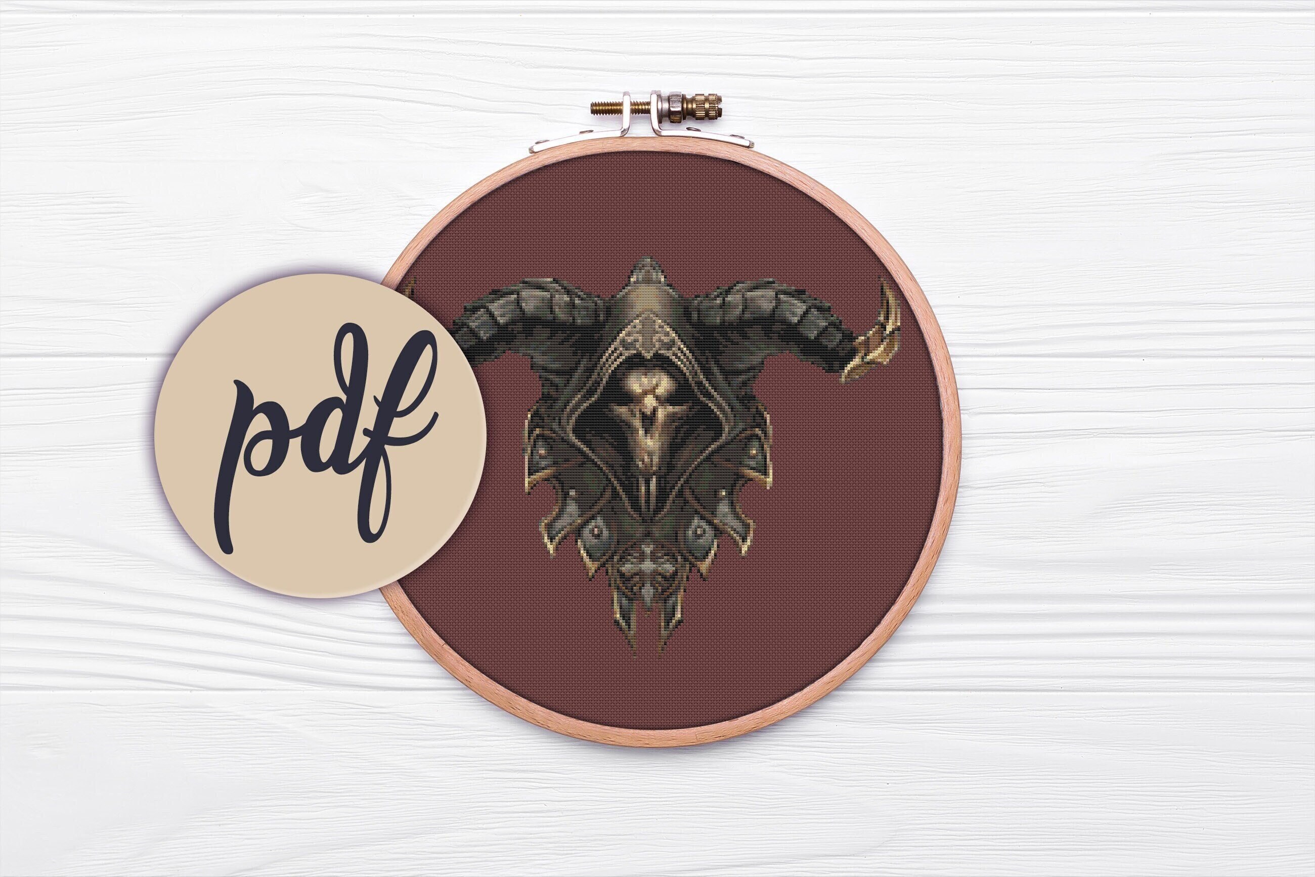 Demon Hunter - Cross Stitch Pattern (instant Download PDF) - Etsy