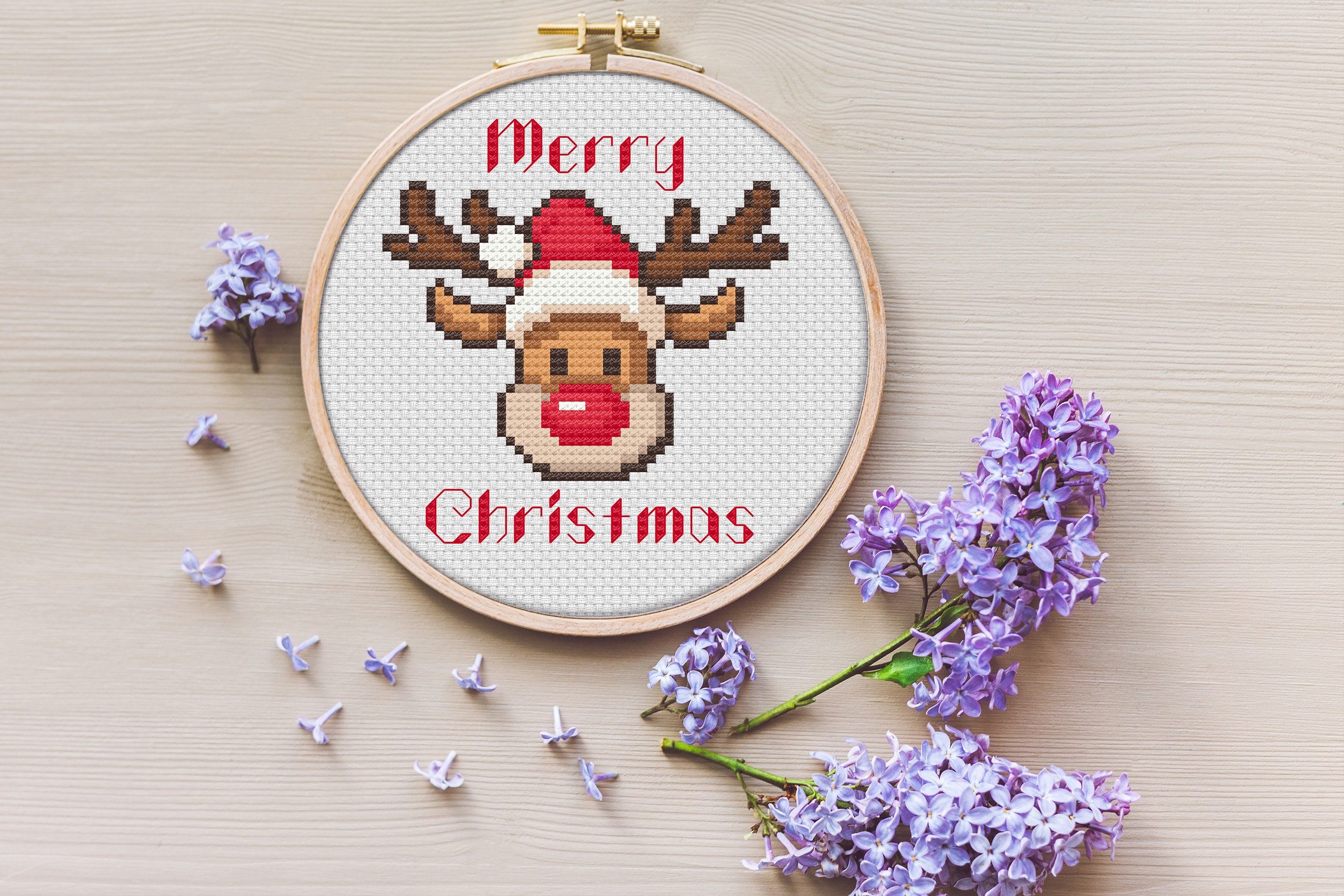 Rudolph Cross Stitch Pattern instant Download PDF - Etsy