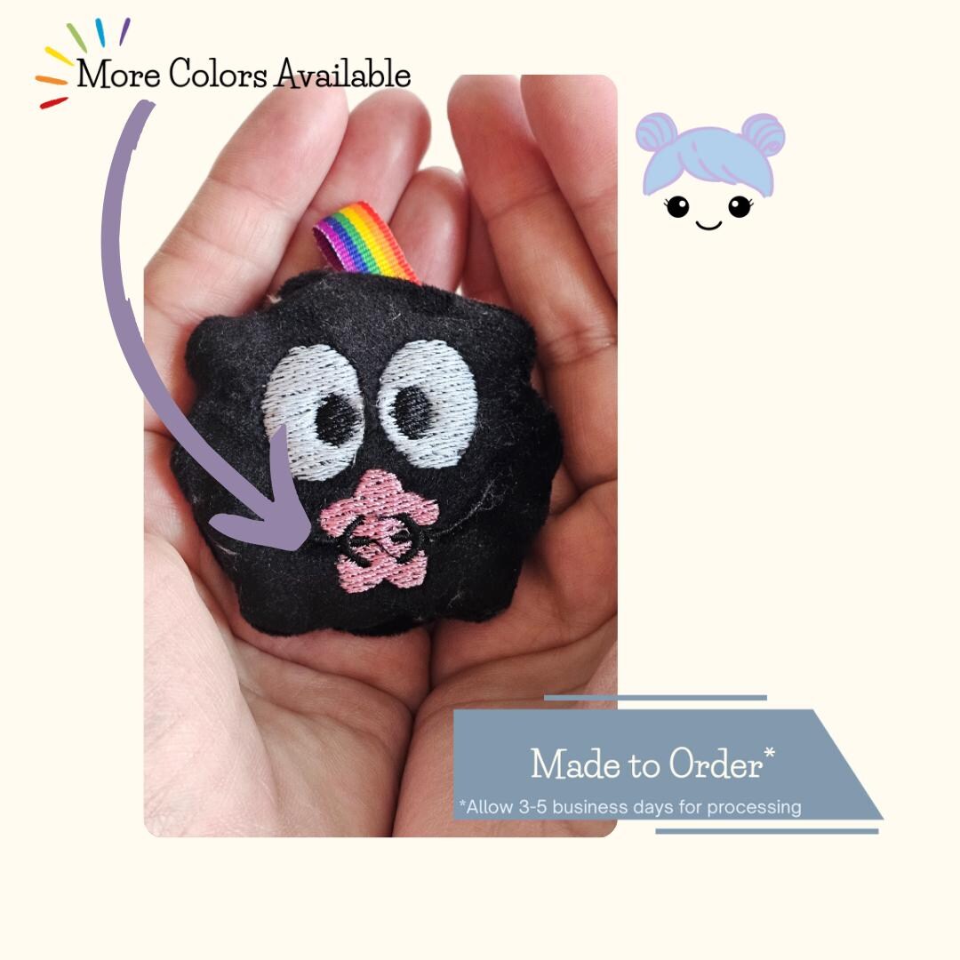 Custom Plush Soot Friend Mini Plush, Black Sprite - Etsy