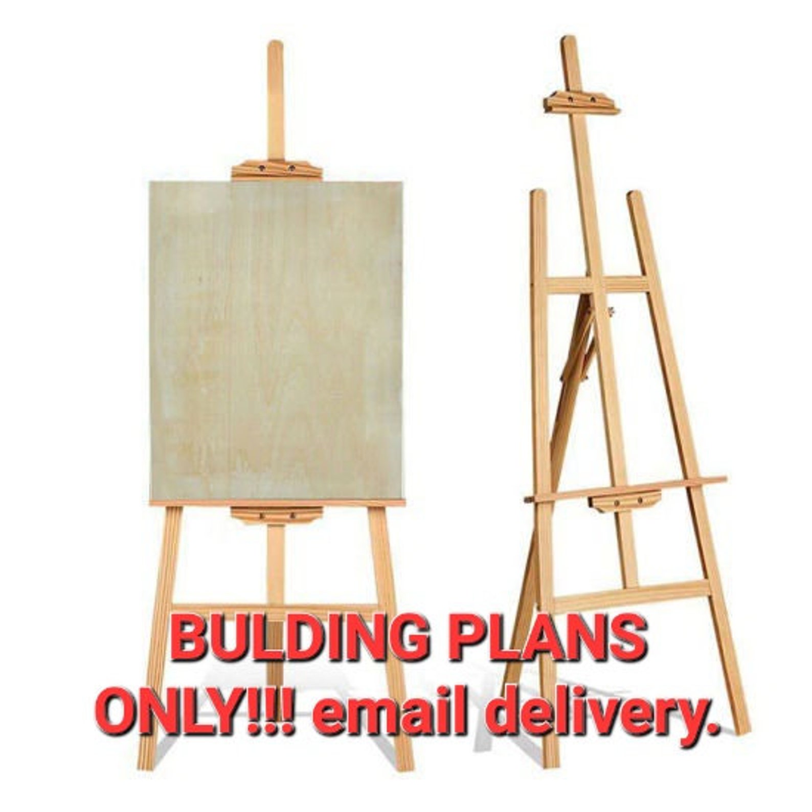 Artist's Easel- BUILDING PLANS ONLY! Virtual Delivery - Etsy