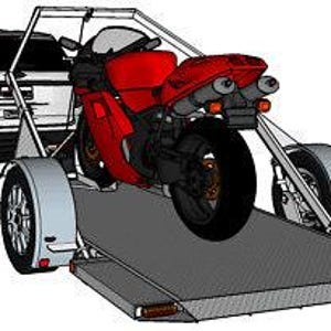 Ground Loading Motorcycle Trailer Plans - Etsy Canada