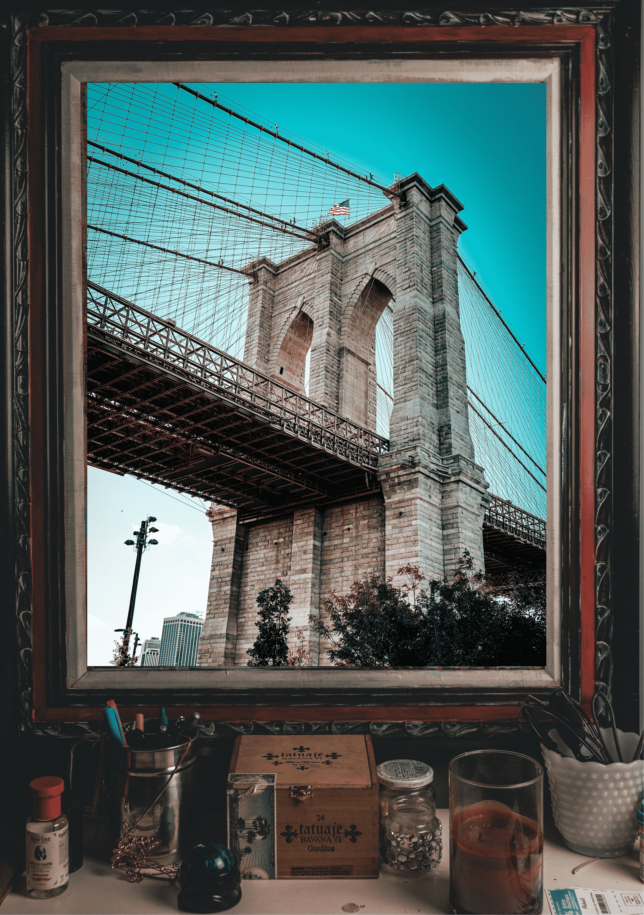 City Bridge Photo Print Set of 3, Skyline & Cityscape Buildings, Urban ...