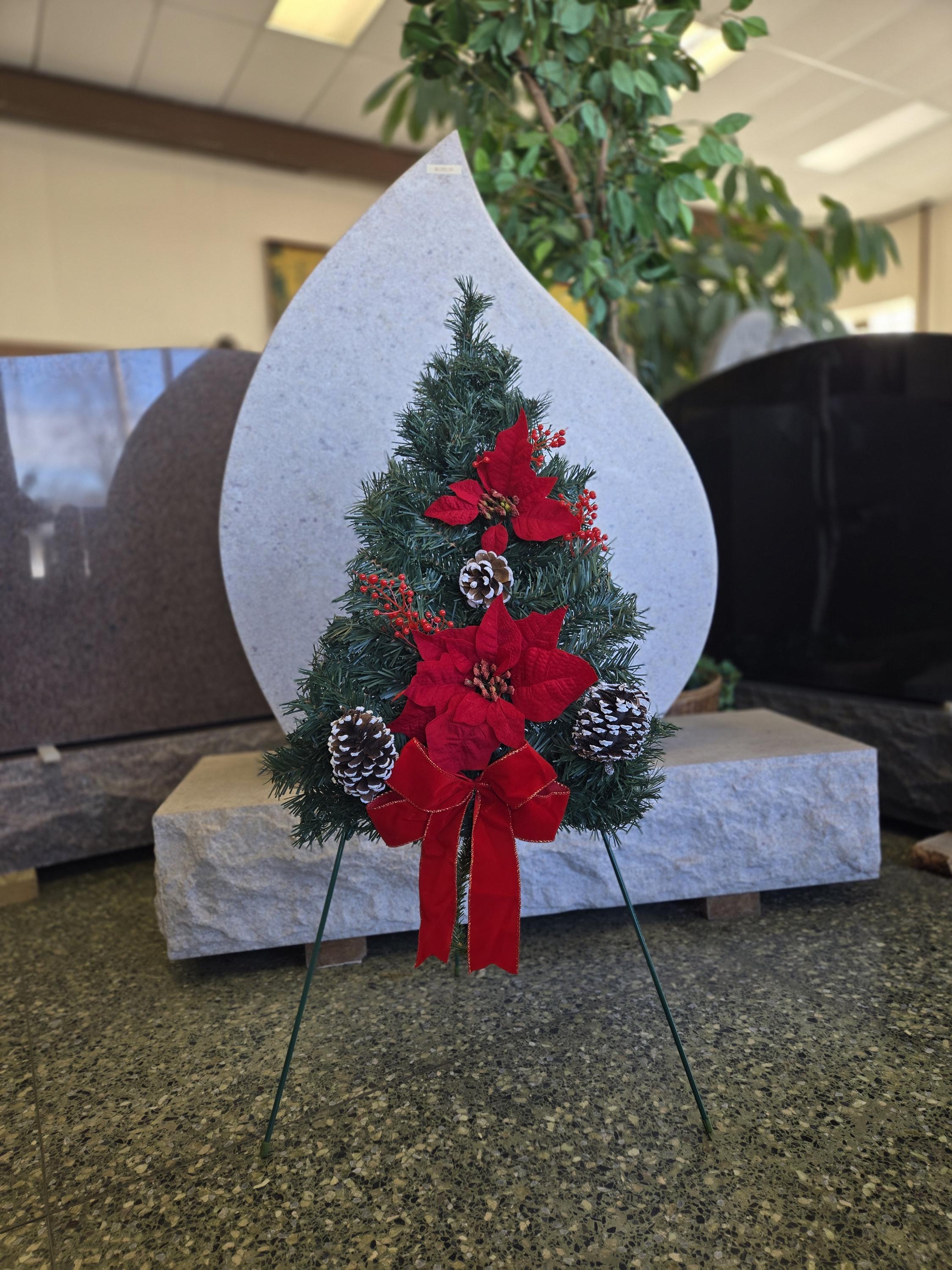 Christmas Cemetery Tree Decoration, in Loving Memory Poinsettia - Etsy