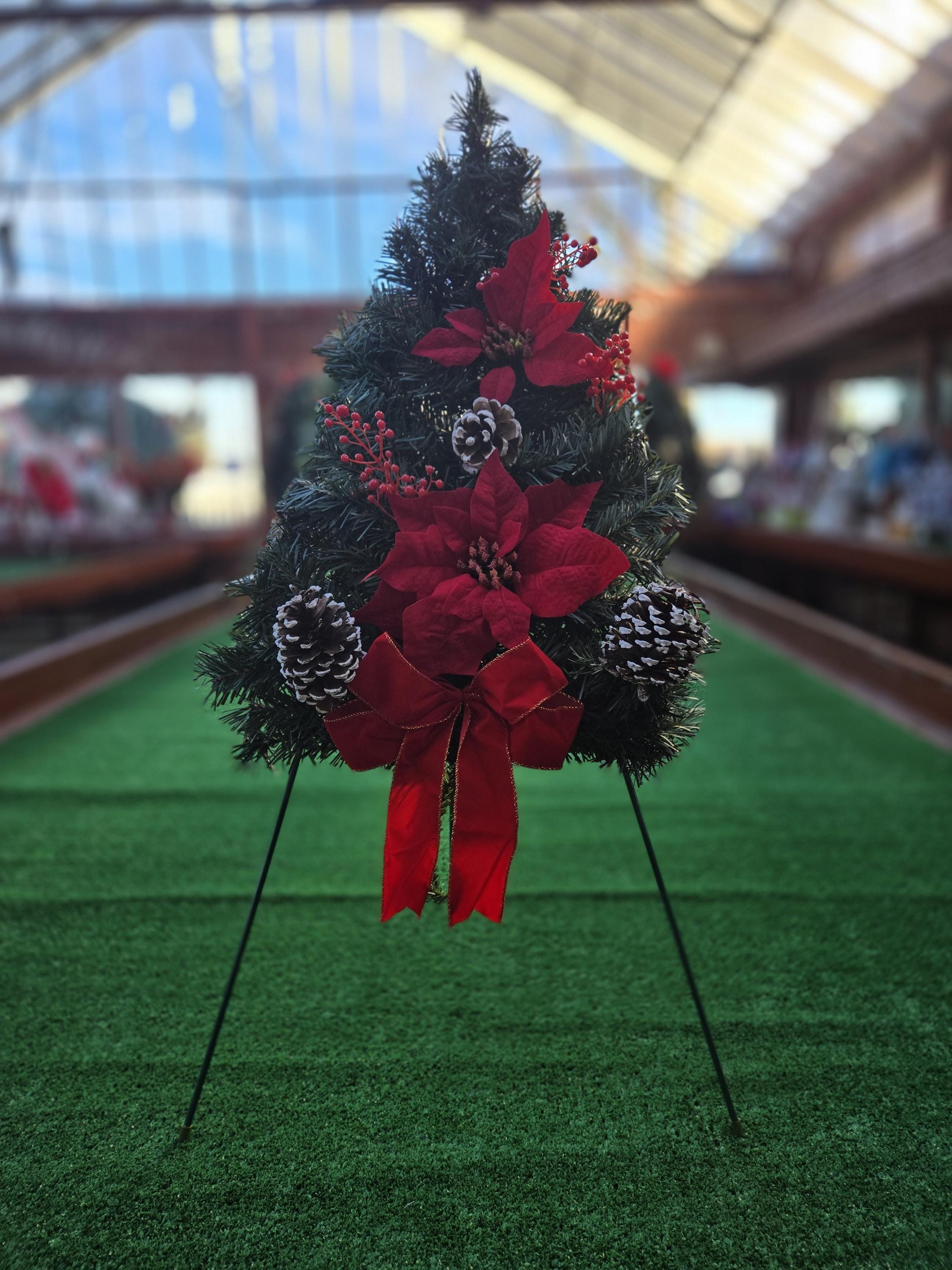 Christmas Cemetery Tree Decoration, in Loving Memory Poinsettia - Etsy