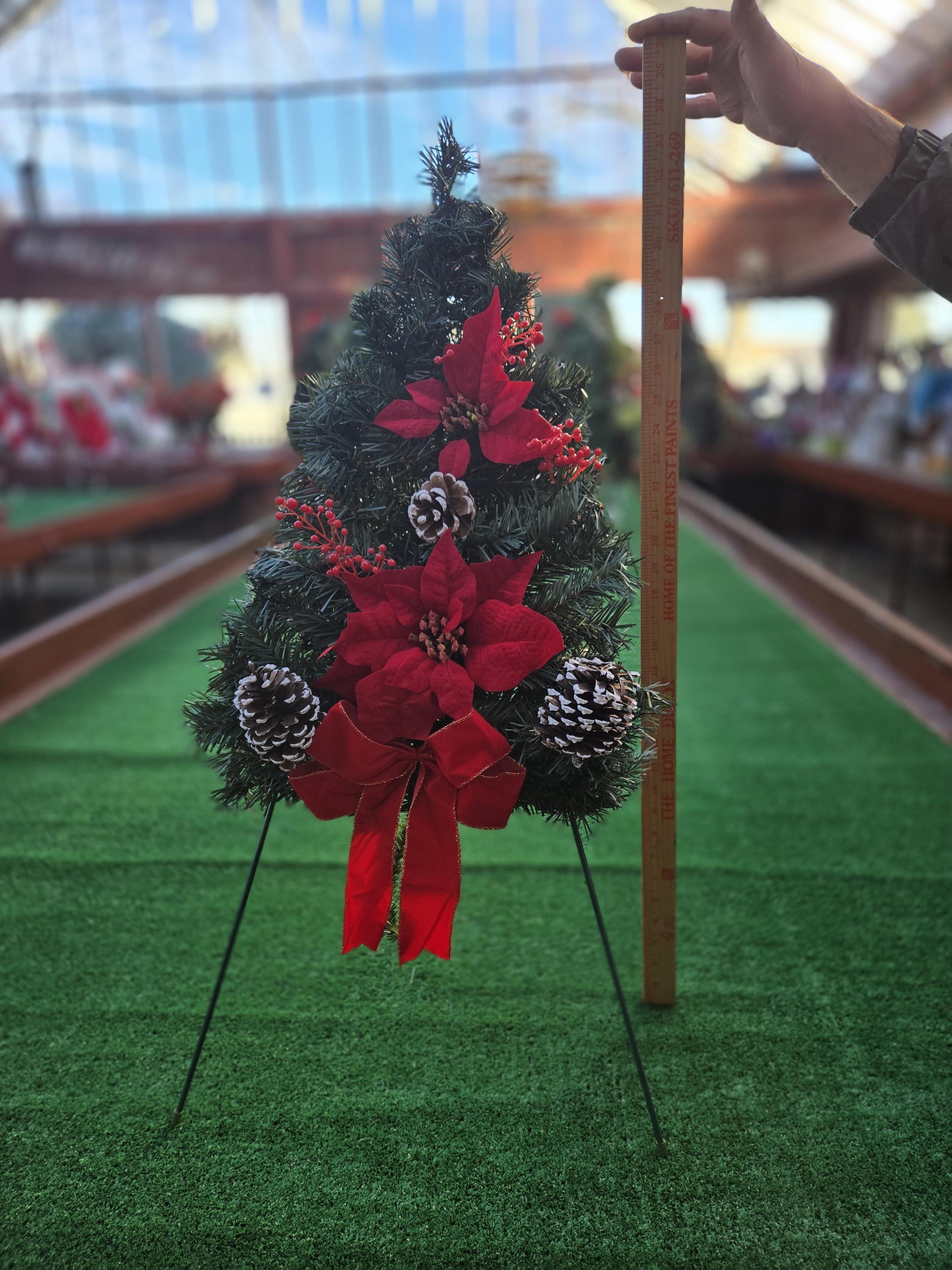 Christmas Cemetery Tree Decoration, in Loving Memory Poinsettia - Etsy