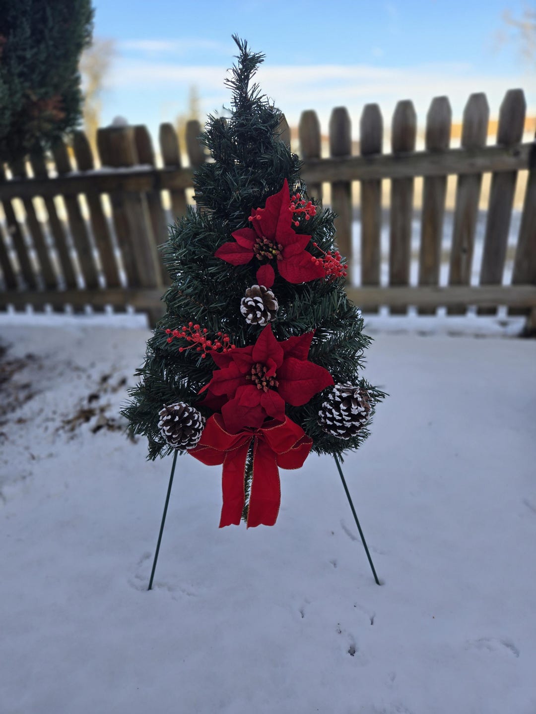 Christmas Tree Memorial Cemetery Decoration Merry Christmas Artificial ...