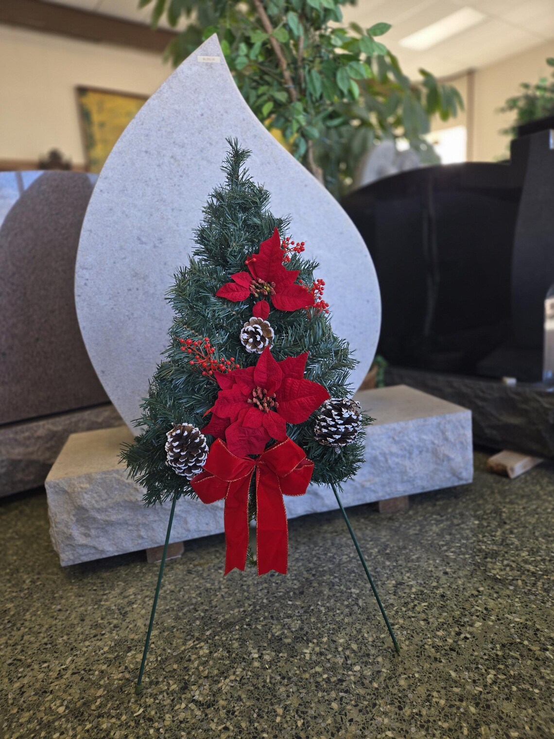 Christmas Cemetery Tree Decoration, in Loving Memory Poinsettia - Etsy