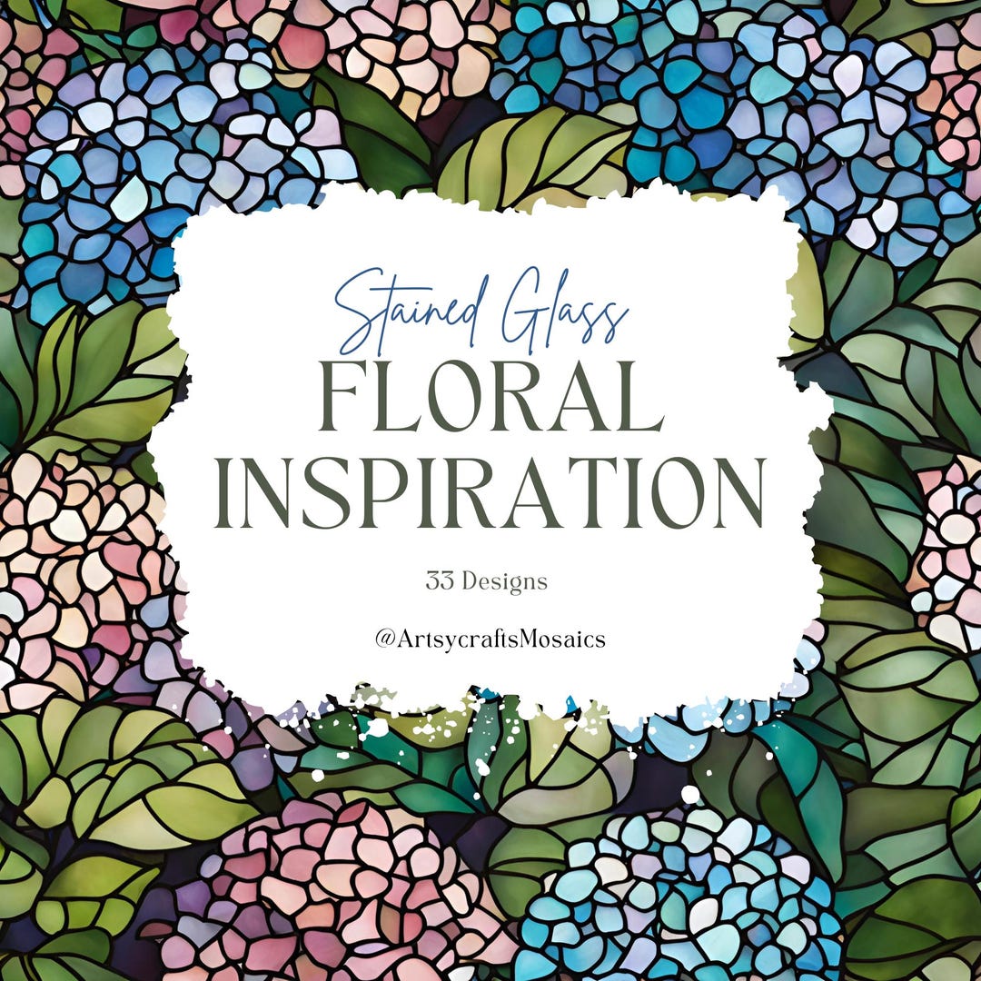 Printable Stained Glass Flowers Patterns - Floral Pattern - Mosaic ...