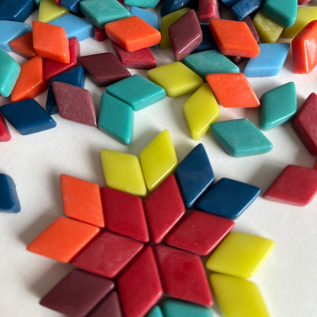 MIX Diamond Mosaic Tiles Geometric Tiles Diamond Tiles - Etsy