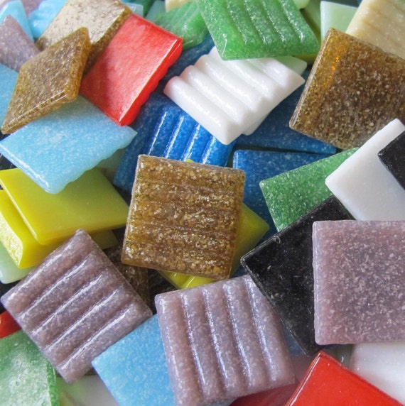 20x20mm Vitreous Glass Tiles for Mosaics Mix Colors 1lb - Etsy