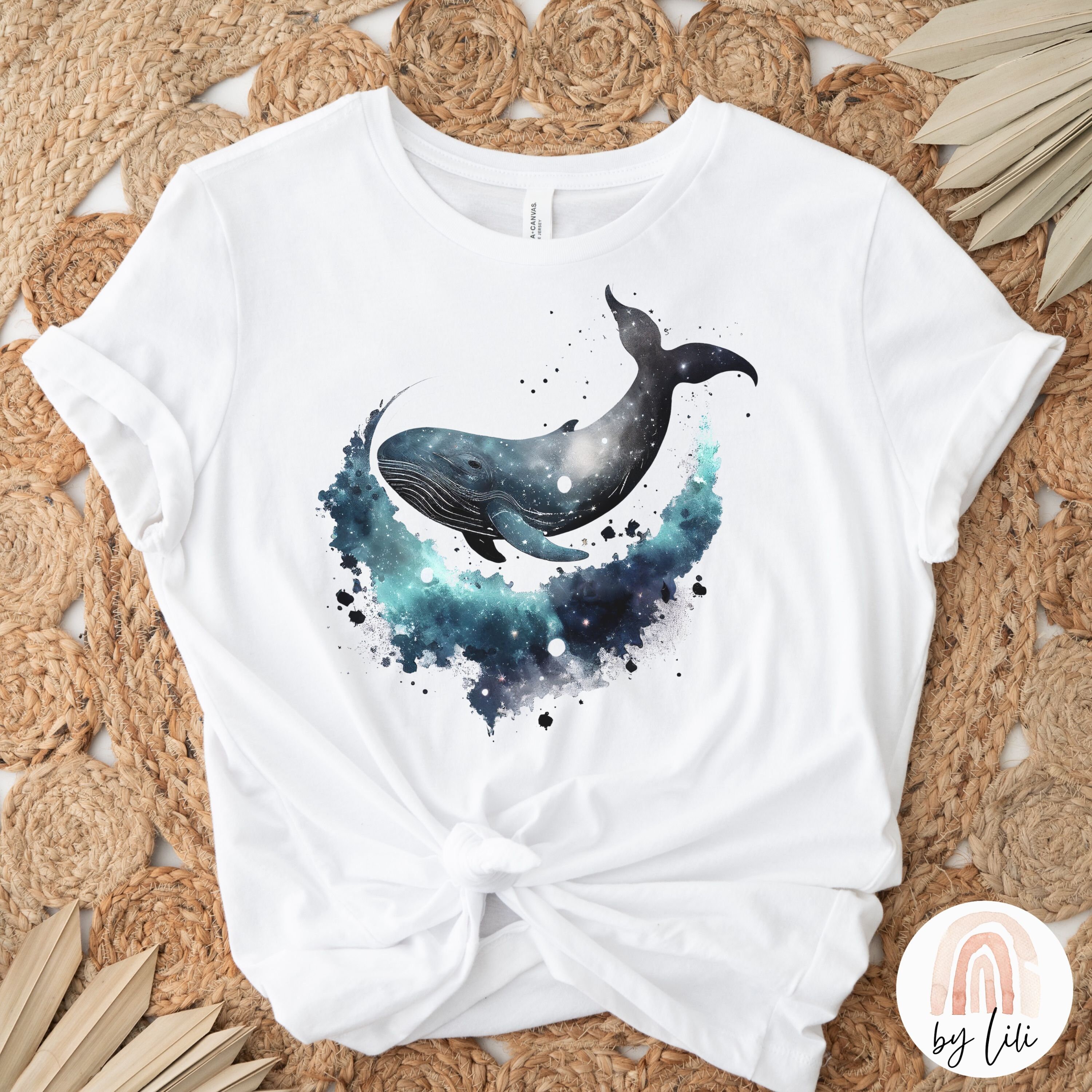 Whale PNG, Boho Sublimation Design for T-shirt, Whale PNG, Astrology ...
