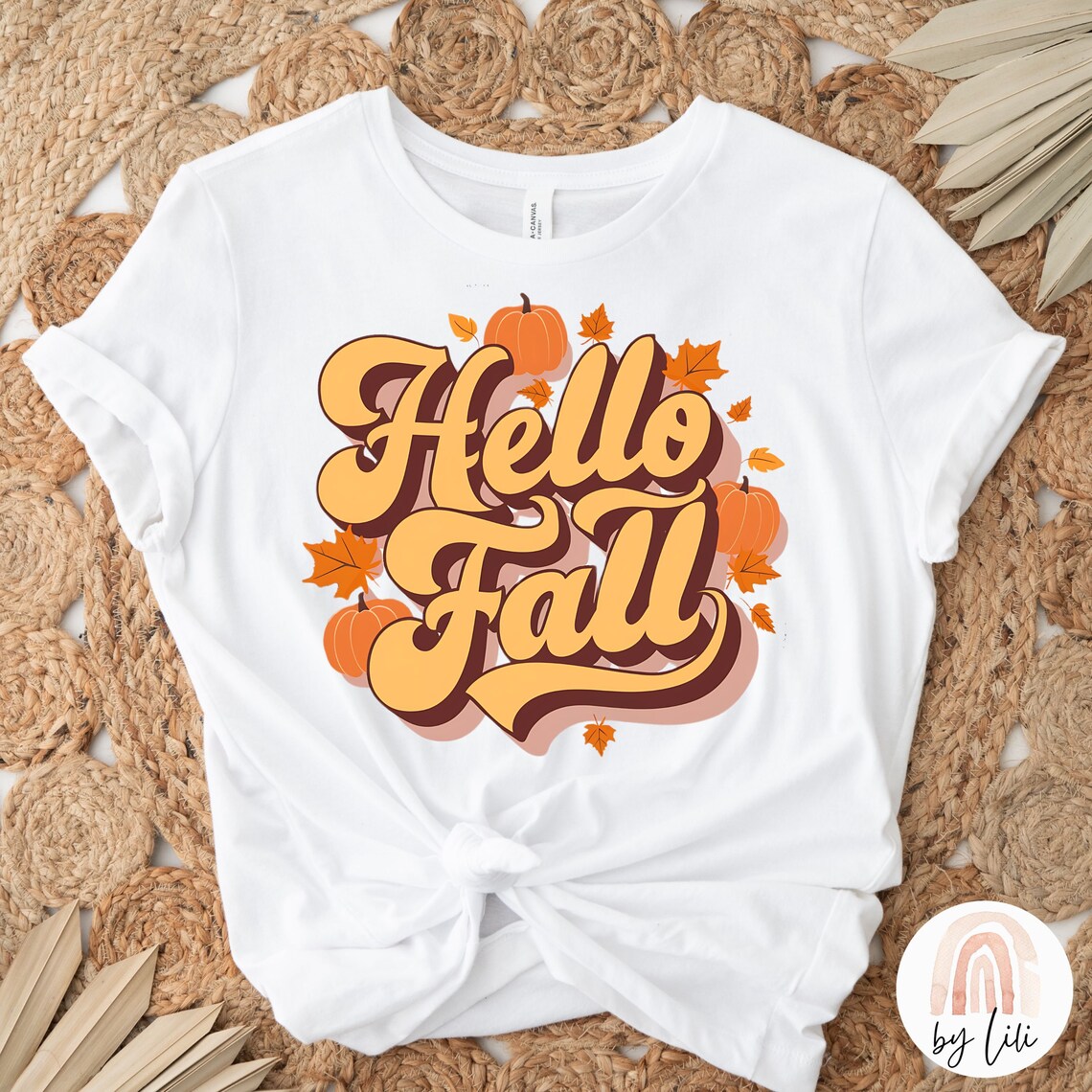 Hello Fall PNG, Fall Sublimation Design for T-shirt, Autumn Sublimation ...