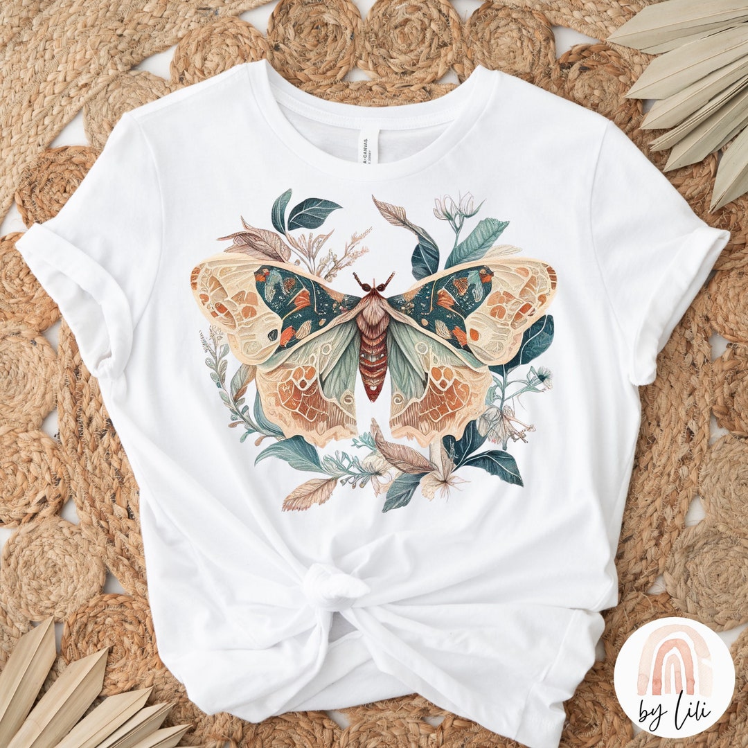 Moth Sublimation Design, Moth Clipart, Moth PNG, Moth Illustration ...