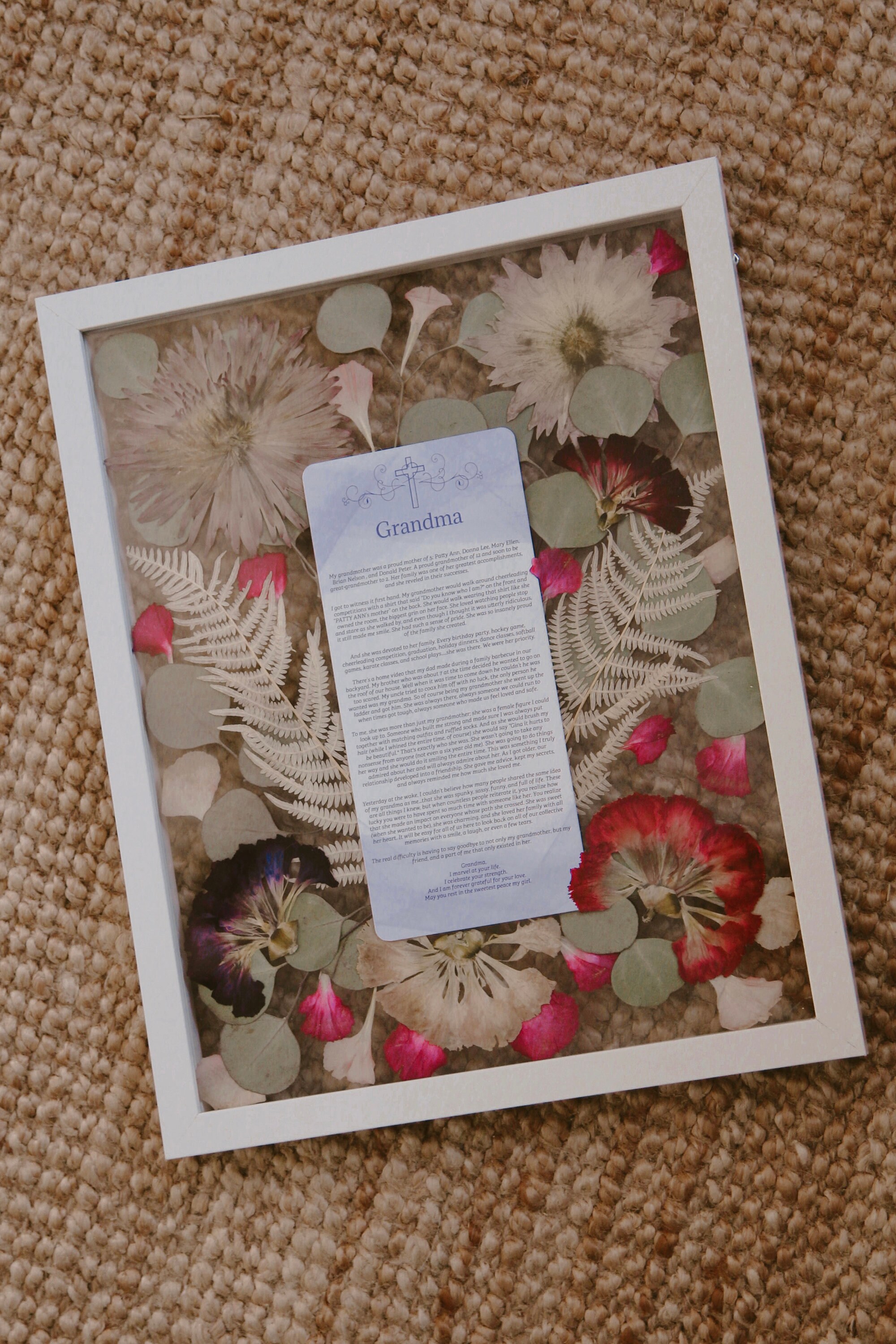 Custom Pressed Flower Frame Wedding Flowers or Other Event - Etsy