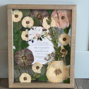 Custom Pressed Flower Frame Wedding Flowers or Other Event - Etsy