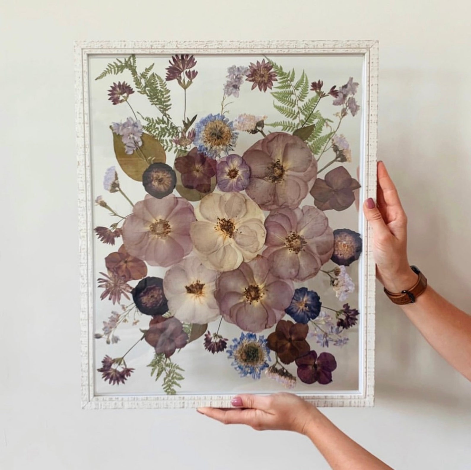 Custom Pressed Flower Frame - Wedding Flowers or Other Event Flowers - Etsy
