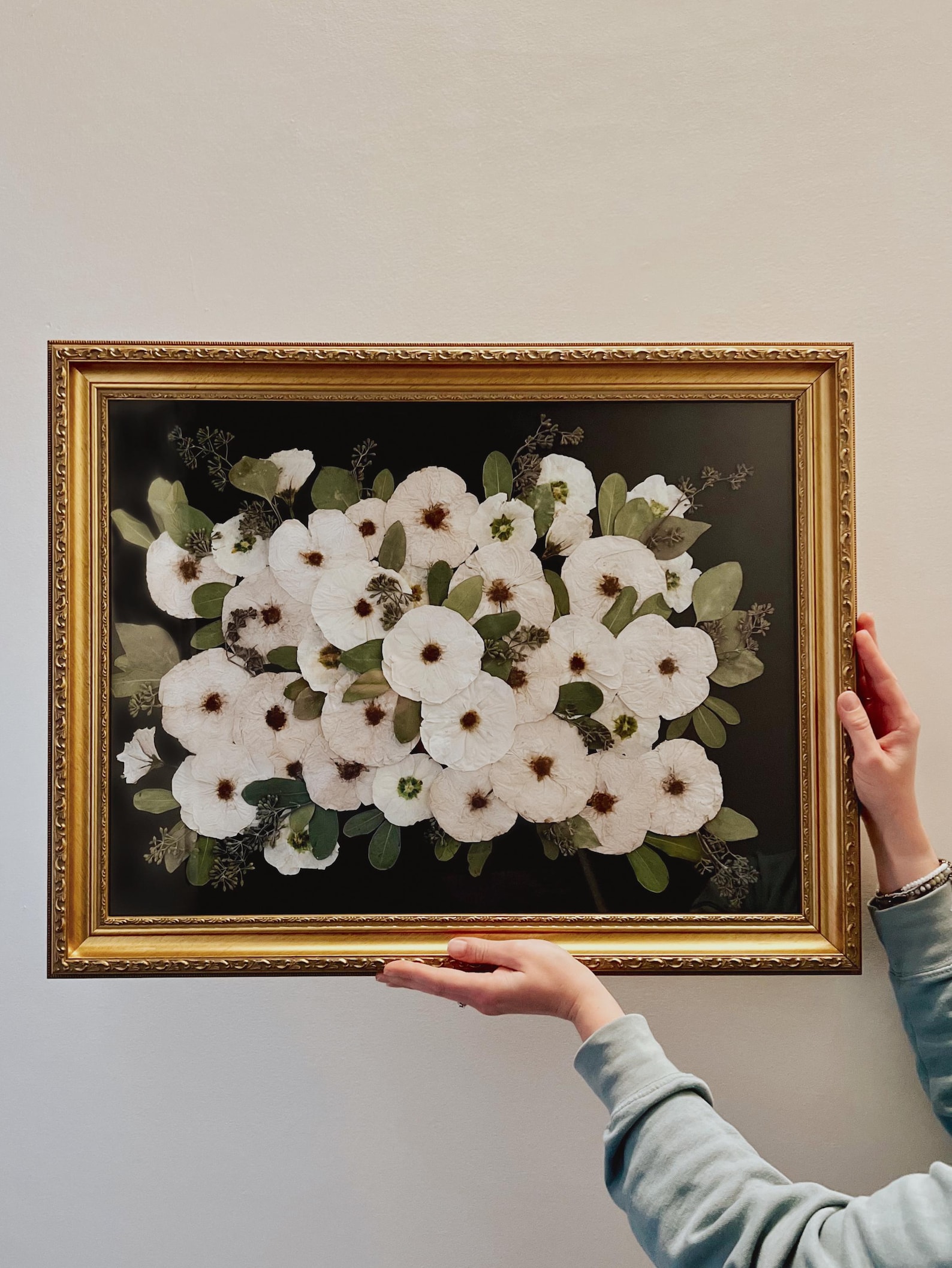 Custom Pressed Flower Frame - Wedding Flowers or Other Event Flowers - Etsy