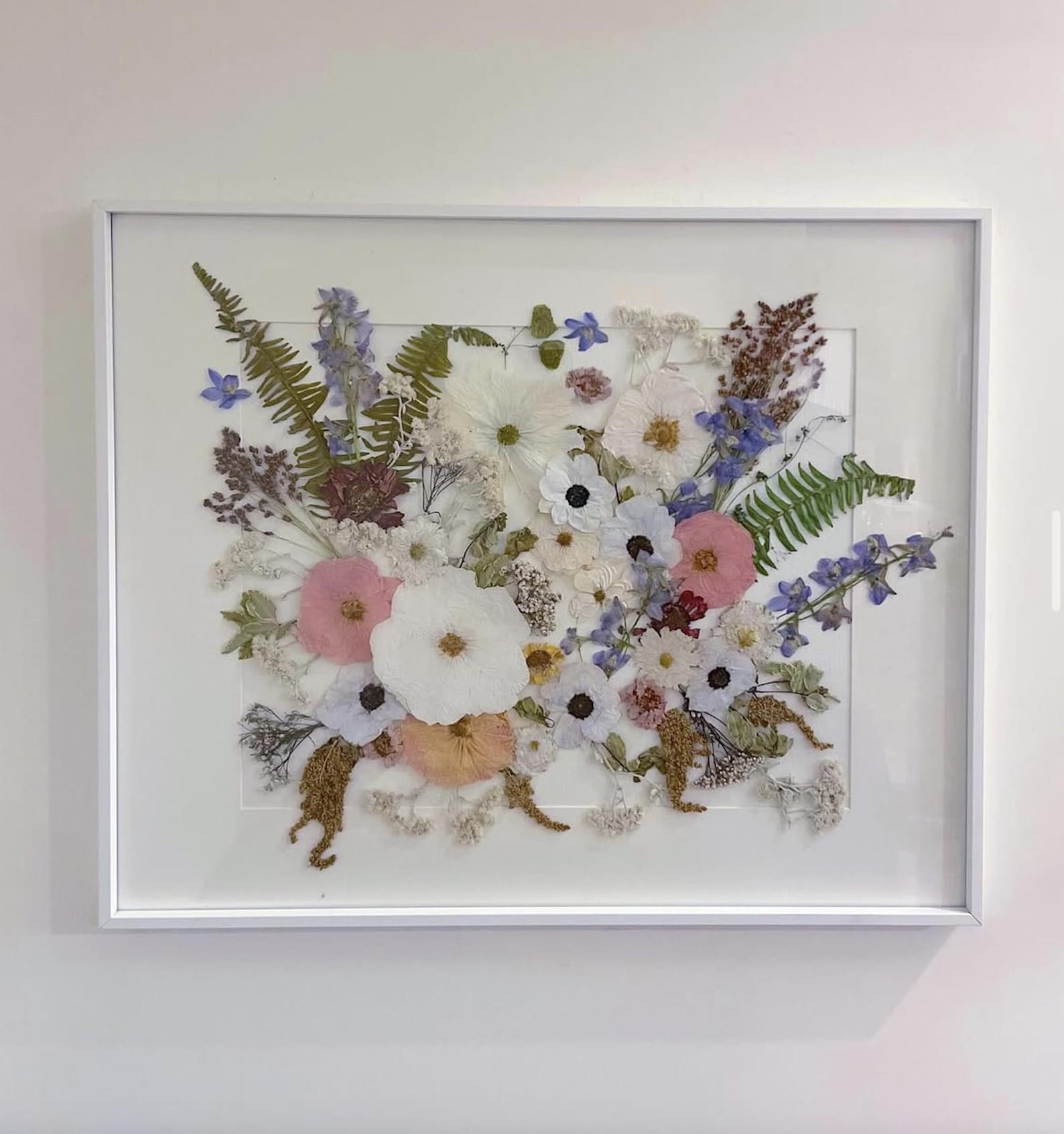 Custom Pressed Flower Frame - Wedding Flowers or Other Event Flowers - Etsy