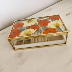 Custom Pressed Flower Jewelry Box - Wedding Flower or Other Events - Etsy