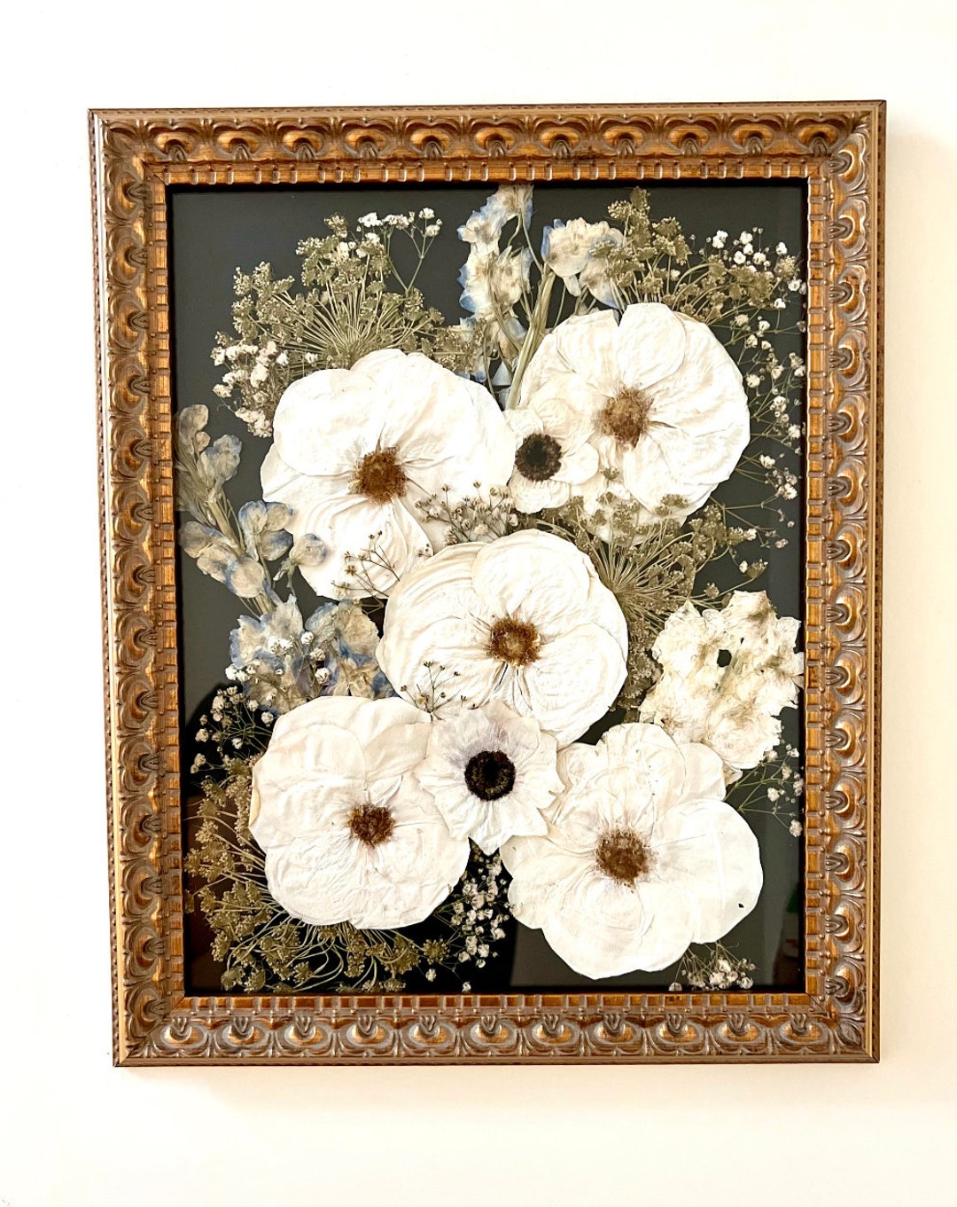 Custom Pressed Flower Frame - Wedding Flowers or Other Event Flowers - Etsy
