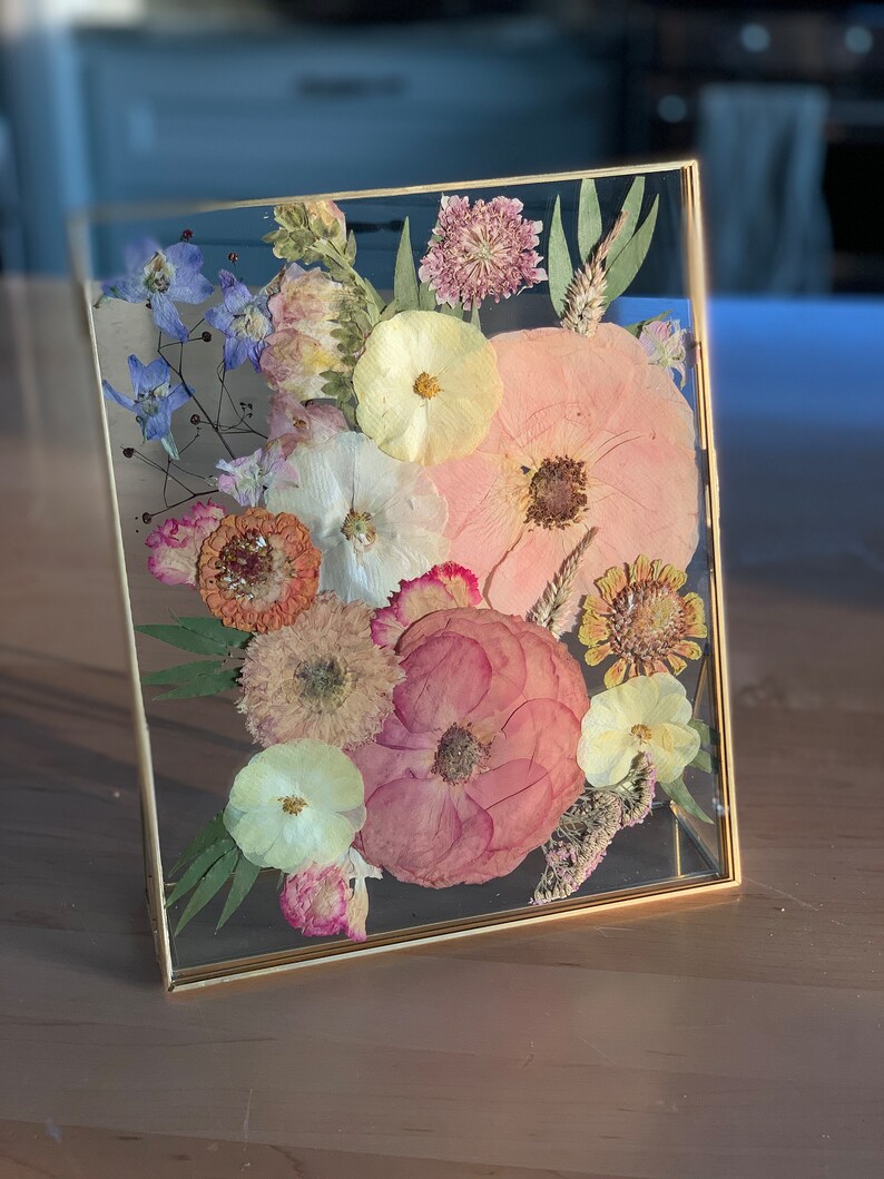 Custom Pressed Flower Frame Wedding Flowers or Other Event - Etsy